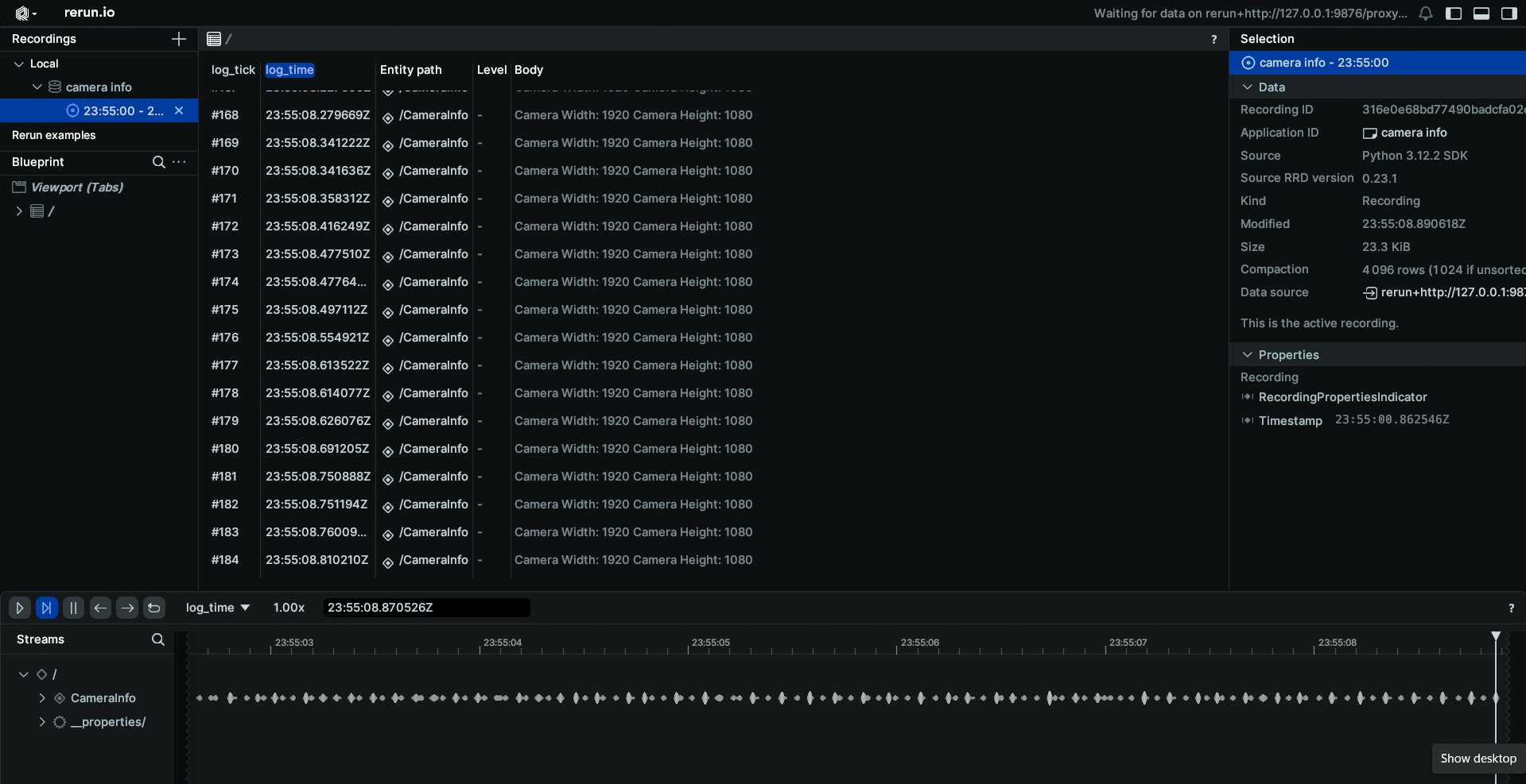 Camera Schema Examples - EdgeFirst Studio Documentation